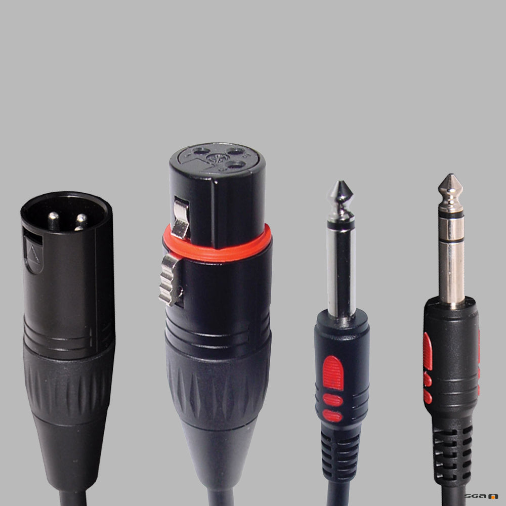 Microphone Leads, various lengths and connectors - Soundgear Australia